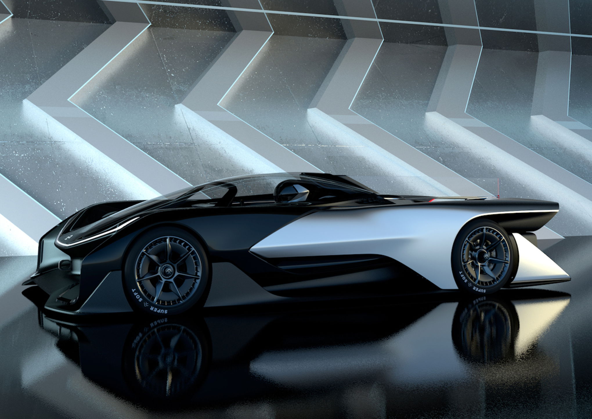 Faraday Future FFZERO1, 1.000 CV per la supercar elettrica a guida ...