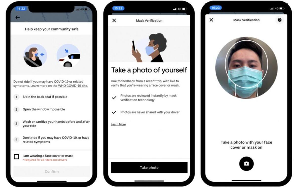 Uber: con "Mask Verification" al bando chi non usa la mascherina - News ...