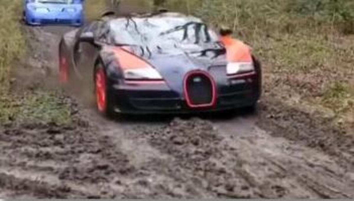 Off-road con le hypercar: Ferrari, Lamborghini e Bugatti trattate come ...