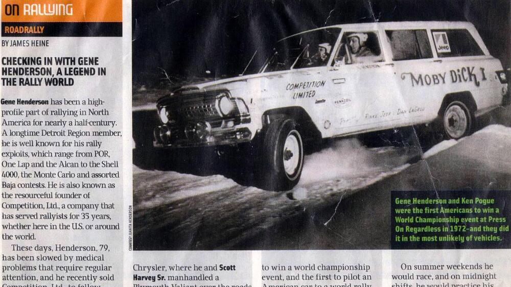 WRC Storia. Gene Henderson. La Jeep che Cambiò per Sempre la Storia dei ...