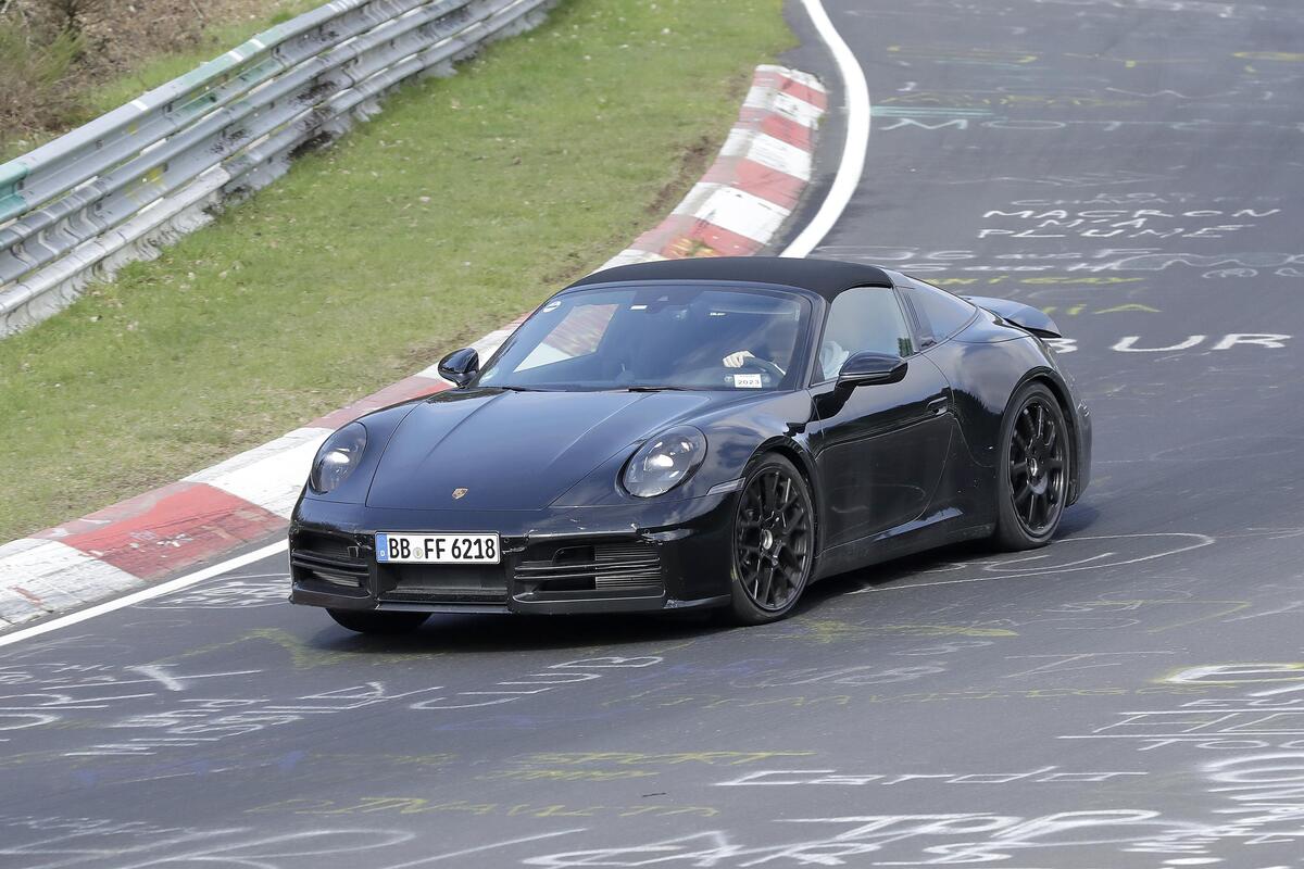 Porsche 911 Targa, il nuovo Facelift è in prova al Nürburgring [Foto ...