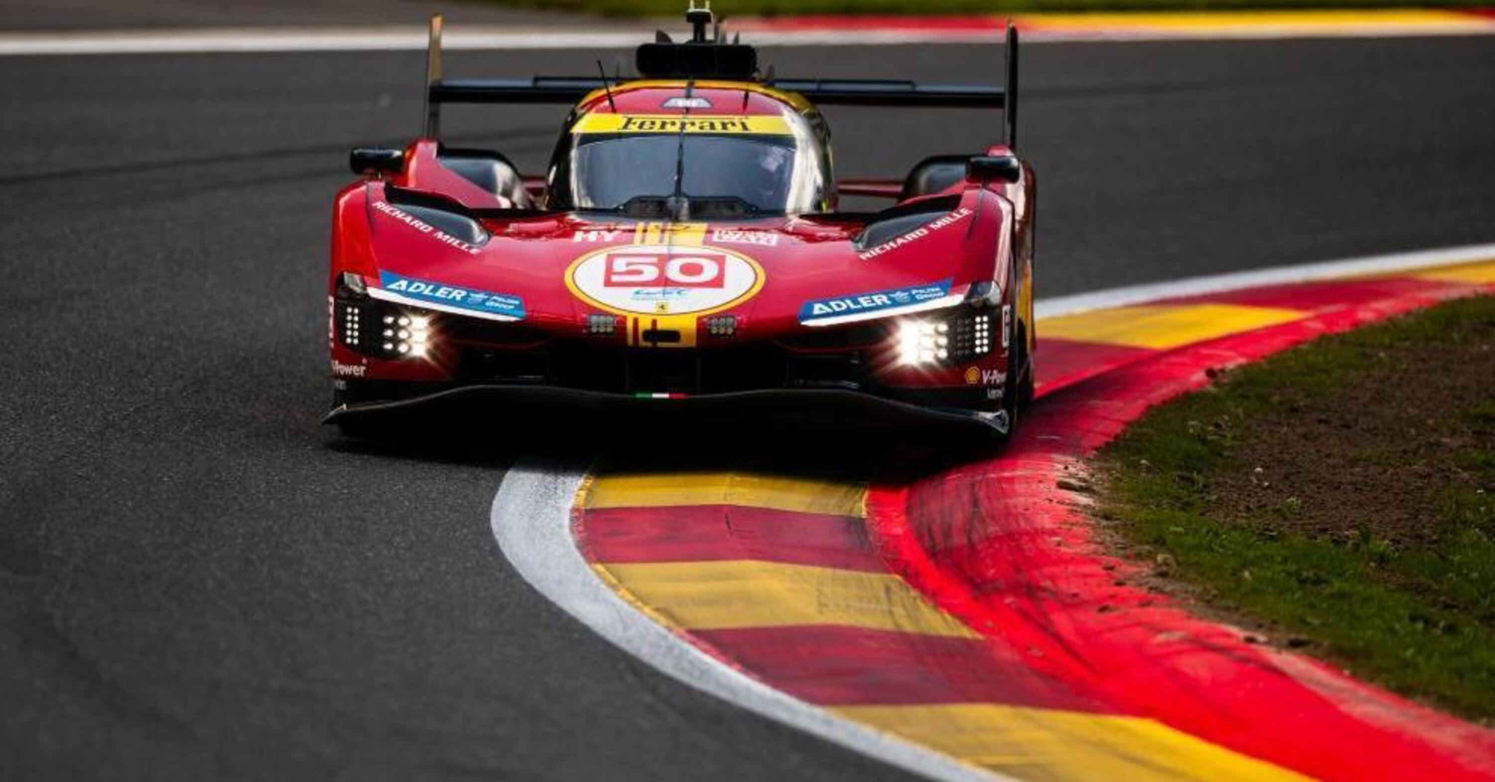 WEC. Ferrari 499P #50 di Fuoco squalificata. Pole position per Porsche ...