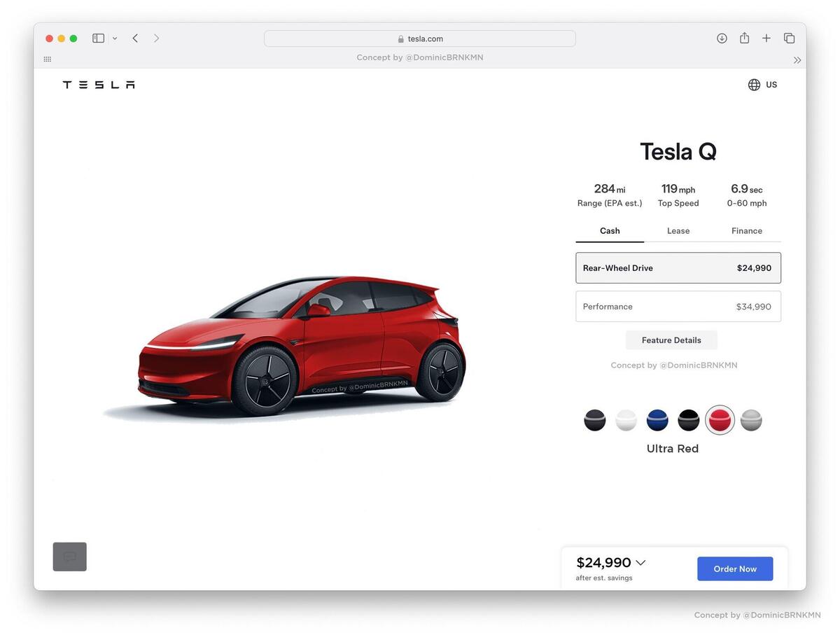 Tesla Model 2: il render dell’elettrica da 25.000 dollari la immagina ...