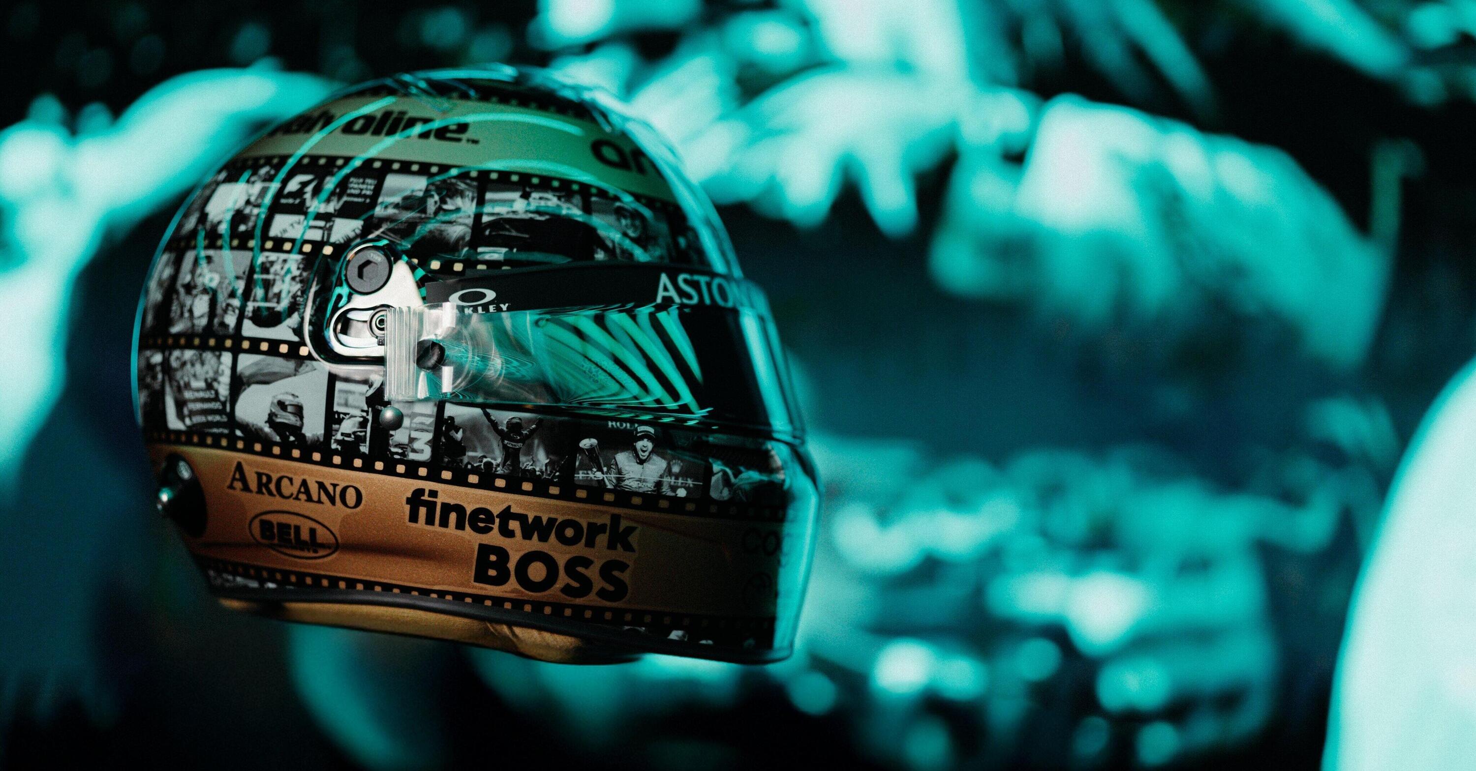 Fernando Alonso festeggia i 400 GP in F1: ecco il casco speciale ...