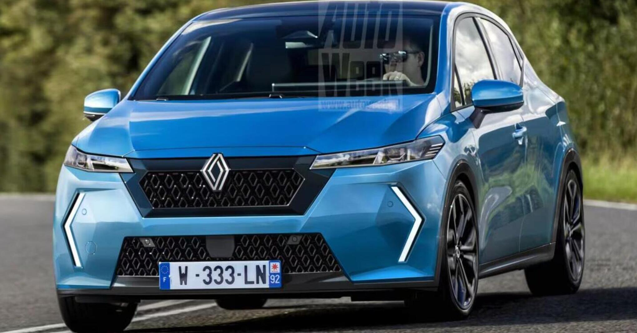 Renault Clio 2025: il render che rompe con il passato, ecco tutto ...